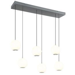 Globo LIGHTING H&auml;ngeleuchte &raquo;SIMMONS&laquo; LED-Modul 1 Stk. warmwei&szlig; - kaltwei&szlig; H&auml;ngelampe Esszimmer-Leuchte Esstischleuchte Wohnzimmer wei&szlig; H: 150cm, 1 