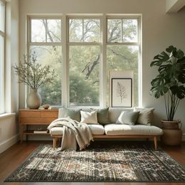 FLAIR RUGS Teppich &raquo;GIA GLOBAL&laquo; rechteckig 8 mm H&ouml;he braun Oberfl&auml;che: 100% Polypropylen. R&uuml;ckseite: 60% Baumwolle, 31% Polyester, 9% Synthetik B : 