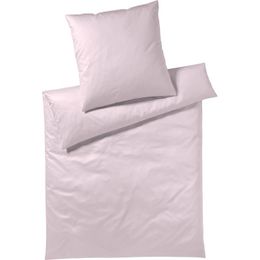 Elegante Bettw&auml;sche &raquo;Solid Jersey&laquo; 2 Stk. angenehmes Hautgef&uuml;hl rosa Mako-Jersey, Obermaterial: 100% Baumwolle B/L: 155cm x 220cm, 1 Stk., 1 Stk., Mako-Jersey,