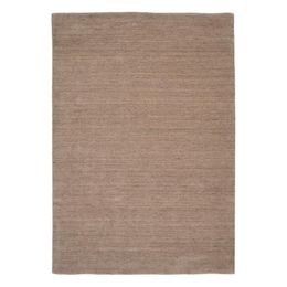 OCI DIE TEPPICHMARKE Wollteppich &raquo;SAMBIA&laquo; rechteckig 16 mm H&ouml;he reine Wolle, Handloom, hochwertig verarbeitet, nat&uuml;rlich warm braun Schurwolle B : 