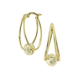 Firetti Damen Paar Creolen &raquo;Schmuck Geschenk Gold 333 Kugel&laquo; gold Gelbgold 333
