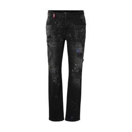 2Y Premium Herren Bequeme Jeans "2Y Premium Cesar Slim Fit Jeans", schwarz, Gr. 34, unifarben, 98% Baumwolle, 2% Elasthan, Jeans