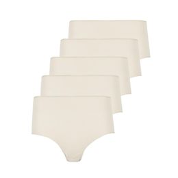Nina von C. Damen Taillenslip "5er Pack Taillenslip Secret", Gr. 46, beige, Obermaterial: 95% Polyamid PA. 5% Elasthan EL., Unterhosen