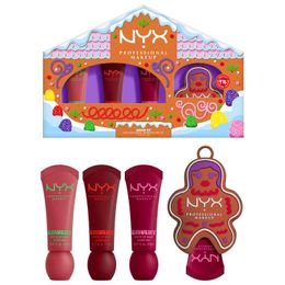 Nyx Cosmetics Nyx Professional Makeup Damen NYX PROFESSIONAL MAKEUP Lippenbalsam &raquo;HOLIDAY 2025 SMUSHY KIT&laquo; mit 3 Lip Balms und 1 Smushy-Halter Einheitsgr&ouml;&szlig;e