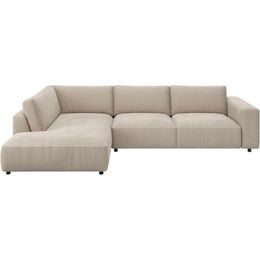 Musterring Ecksofa &raquo;MR LUCIA, Luxuri&ouml;se Wohlf&uuml;hlgarnitur von &laquo; Erstklassige Kammerkissen, komfortable Umbauecke & zeitloser Look beige 94% Polyester, 6% Nylon B/