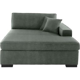 Home Affaire Sofaelement &raquo;Skara XXL&laquo; Modul XXL - zum eigenen Zusammenstellen, Armlehne links/rechts w&auml;hlbar grau 100% Polyester Samtvelours, rechts