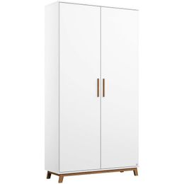 Rauch Dreht&uuml;renschrank &raquo;Kleiderschrank Schrank Garderobe W&auml;scheschrank Schlafzimmer CARLSSON&laquo; Breiten: 92/136/181 cm, H&ouml;he 203 cm, Griffe und F&uuml;&szlig;e in 