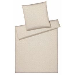 Elegante Bettw&auml;sche &raquo;Circle&laquo; 2 Stk. angenehmes Hautgef&uuml;hl beige Mako-Satin, Obermaterial: 100% Baumwolle B/L: 155cm x 220cm, 1 Stk., 1 Stk., Mako-Satin, B/L: 