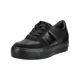Paul Green Damen Plateausneaker "Paul Green Sneaker Veloursleder", Gr. 42, schwarz, Veloursleder, Schuhe