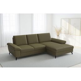 Sit & More sit&more Ecksofa &raquo;Chelsea L-Form, B: 264 cm, Leder, inkl. Sitztiefen-&Armteilverstellung&laquo; optional mit Schlaffunktion und Bettkasten B/H/T: 264cm x 