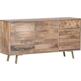 GUTMANN FACTORY Sideboard Kommode, Breite 150 cm beige B/H/T: 150cm x 75cm x 40cm, 2 Stk., Mango, 2 Stk.
