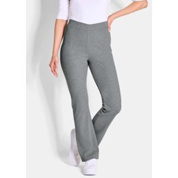 GOLDNER Damen 2-in-1-Hose "Kurzgr&ouml;&szlig;e Bequeme Stoffhosen im Doppelpack", grau, Gr. 23, Obermaterial: 92% Viskose CV. 8% Elasthan EL., Hosen, Feine