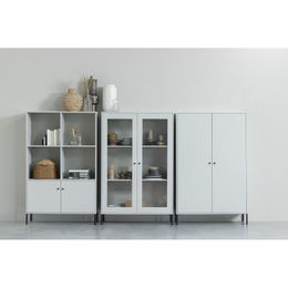 Woood Vitrine &raquo;Xam FSC -Kiefernholz geschliffen mit offenen F&auml;chern 100x40x155 cm&laquo; Sichtbare Maserung, Tragkraft 15 kg pro Boden, einfach zu montieren