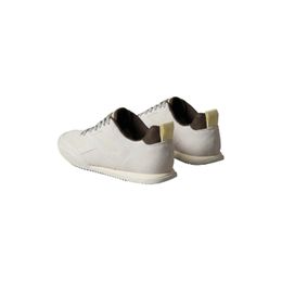 Calvin Klein Damen Sneaker "LOW PRO RUNNER LACEUP MESH SUE", Gr. 37, beige, Textil, Veloursleder, Mesh, unifarben mit Farbeinsatz, Schuhe,