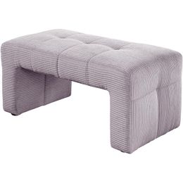 exxpo - sofa fashion Hockerbank &raquo;Barista Hockerbank mit hoher Bodenfreiheit&laquo; Sitz gepolstert,Breite ca.100 cm rosa B/H/T: 104cm x 51cm x 55cm, Cord