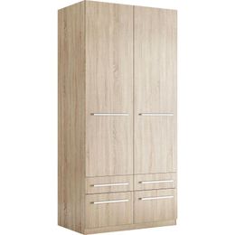 Priess Kleiderschrank &raquo;Schrank Garderobe W&auml;scheschrank Barcelona in 5 Breiten&laquo; viel Stauraum, ger&auml;umige Schubk&auml;sten, mit Spiegel, MADE IN GERMANY 