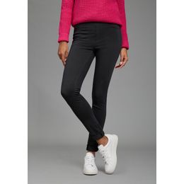 Arizona Damen Jeansjeggings "im 4 Way Stretch, Quer- und L&auml;ngselastisch, Skinny", schwarz, Gr. 38, unifarben, Denim/Jeans, Obermaterial: 57%