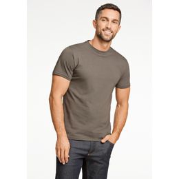 LINDBERGH Herren Kurzarmshirt "T-Shirt (Kurzarm) Relaxed Fit", gr&uuml;n, Gr. XL, unifarben, Obermaterial: 100% Baumwolle, Shirts