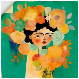 Artland Wandbild &raquo;Das Fl&uuml;stern der Bl&uuml;te&laquo; Bilder von Frauen 1 Stk. tlg. als Alubild, Leinwandbild, Poster, Wandaufkleber in verschied. Gr&ouml;&szlig;en Vinyl B/H/T: 