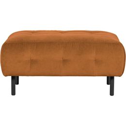 Woood Hocker &raquo;Lloyd mit Loma-Velvetbezug mit Metallgestell, B 90 x T 90 x H 45 cm&laquo; Maximale Verschlei&szlig;festigkeit, Pfleiglicht, einfach zu montieren 