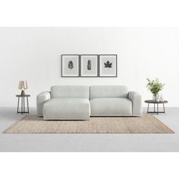 Trendmanufaktur Ecksofa &raquo;Braga, mit hochwertigem Kaltschaum, L-Form, in Cord erh&auml;ltlich&laquo; modernes Sofa, Couch mit hohem Sitzkomfort, 255/72/160 cm (B/