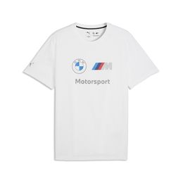 Puma Herren T-Shirt "BMW M MOTORSPORT Essentials T-Shirt Herren", wei&szlig;, Gr. XS, clean, Obermaterial: 100% Baumwolle. Rippe: 20% Polyester, 80%