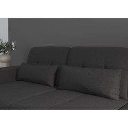Sit & More sit&more Sofakissen &raquo;Baviene&laquo; Set, bestehend aus 2 Nierenkissen grau B/H/T: 65cm x 25cm x 11cm, Luxus-Microfaser Euphoria