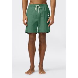 Champion Herren Badeshorts "Beachshort Standard Fit", gr&uuml;n, Gr. S, unifarben, Web, Polyamid, Badehosen, mit Logostickerei, unifarben, pflegeleicht,