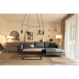 Home Affaire Ecksofa &raquo;Aurora, L-Form, mit extra breiter Recamiere, 324 x 170 cm (BxT)&laquo; Designsofa mit tollem Sitzkomfort, extra hohe Metallf&uuml;&szlig;e 