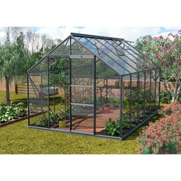 Vitavia Gew&auml;chshaus &raquo;Merkur 9900&laquo; grau B/H/T: 254cm x 379cm