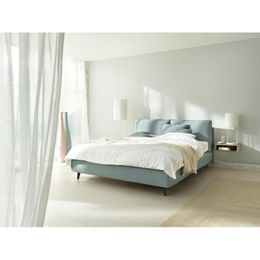 Joka Polsterbett &raquo;Arte&laquo; Strukturbezug, Flexinet Matratze in H2 oder H3 w&auml;hlbar blau Liegefl&auml;che L&auml;nge B: 200cm x 180cm, Struktur, H&ouml;he Bett: 55cm H&ouml;he