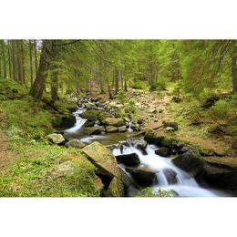 papermoon Fototapete &raquo;Mountain River&laquo; glatt bunt Vlies B/L: 4m x 2,6m, Bahnen: 8 Stk.