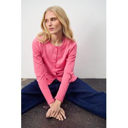 Saint Tropez Damen Strickjacke "A8661, MilaSZ R-Neck Cardigan", pink, Gr. M, meliert, Strick, Obermaterial: 80% Viskose, 20% Polyacryl, Strickjacken,