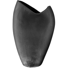 Casablanca by Gilde Dekovase &raquo;Vulkano, aus Aluminium, nicht wasserdicht&laquo; mit Filzgleitern, nur f&uuml;r Dekozwecke geeignet grau Aluminium B/H/T: 23cm x 