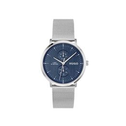 Hugo Herren Hugo Multifunktionsuhr &raquo;#STYLE&laquo; Quarzuhr, Armbanduhr, Herrenuhr, Edelstahlarmband, analog Einheitsgr&ouml;&szlig;e