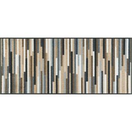 wash+dry by Kleen-Tex Teppich &raquo;Mikado Stripes&laquo; rechteckig 7 mm H&ouml;he modernes Streifen Design, rutschhemmend, waschbar beige Kunstfaser B : 60cm 1 Stk.