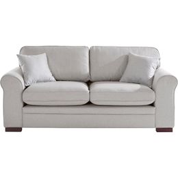 Home Affaire 2-Sitzer &raquo;Broughton&laquo; weicher Sitzkomfort, incl. 2 Zierkissen, Keder blau 100% Polyester B/H/T: 203cm x 92cm x 94cm, Struktur