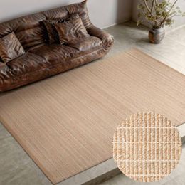 Villeroy & Boch Teppich &raquo;Birka&laquo; rechteckig 6 mm H&ouml;he Jute, Natur, Wohnzimmer, Esszimmer, Schlafzimmer, Flur, Modern, Boho beige Baumwolle, Jute B : 200cm 1 Stk., 6mm,
