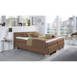Hapo Boxspringbett &raquo;ATLANTA mit niedrigem Kopfteil&laquo; Topper separat erh&auml;ltlich!, erh&auml;ltlich in verschiedenen Breiten, Farben & Matratzenarten ohne 