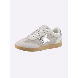 Heine Damen Sneaker, Gr. 38, wei&szlig;, Synthetik, Textil, Schuhe