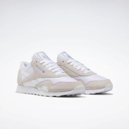 Reebok CLASSIC Damen Sneaker "CLASSIC NYLON", Gr. 39, beige, Leder, Synthetik, Textil, Schuhe