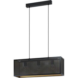 Eglo H&auml;ngeleuchte &raquo;SALLICANO&laquo; E27 1 Stk. H&auml;ngeleuchte in schwarz und gold aus Stahl - exkl. E27 - 40W gold H: 110cm, 1 Stk.