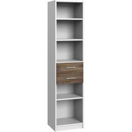 wimex Regal &raquo;Joker&laquo; hohes B&uuml;cherregal mit 2 Schubladen wei&szlig; B/H/T: 47cm x 198cm x 38cm