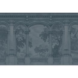 Livingwalls living walls Fototapete &raquo;Walls by Patel Roma&laquo; glatt Vlies, Wand blau Vlies B/L: 4m x 2,7m