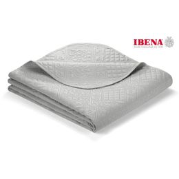 Ibena Tagesdecke &raquo;Sonio&laquo; Tagesdecke mit Steppung in diversen Designs, als &Uuml;berwurf geeignet grau Kunstfaser B/L: 280cm x 250cm