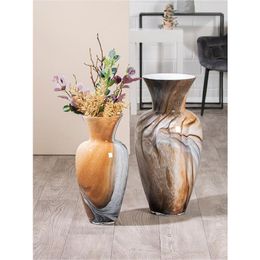 Gilde Bodenvase &raquo;Vase "Draga" H. 50,0 cm&laquo; braun Glas B/H/T: 25cm x 50cm x 25cm