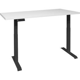 M&auml;usbacher Schreibtisch &raquo;Big System Office&laquo; Breite 160 cm, elektrisch h&ouml;henverstellbar schwarz-wei&szlig; B/H/T: 160cm