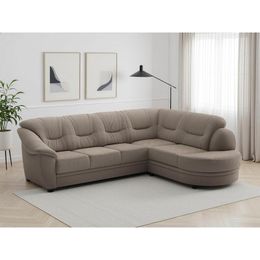 Sit & More sit&more Ecksofa &raquo;Savona&laquo; mit Federkern, optional mit Schlaffunktion B/H/T: 267cm x 90cm x 206cm, Olympia EASY CLEAN, Ottomane rechts,mit Bettfunktion