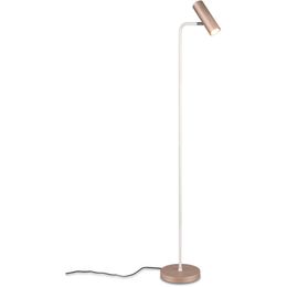 Trio Leuchten Stehlampe &raquo;MARLEY, exkl. 1x GU10 max 5W, Stehleuchte H&ouml;he 151cm&laquo; GU10 1 Stk. warmwei&szlig; - kaltwei&szlig; mit Kippschalter, Leuchtenkopf 