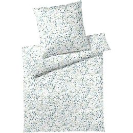 Elegante Bettw&auml;sche &raquo;Visible&laquo; 2 Stk. angenehmes Hautgef&uuml;hl gr&uuml;n Mako-Satin, Obermaterial: 100% Baumwolle B/L: 135cm x 200cm, 1 Stk., 1 Stk., Mako-Satin, B/L: 